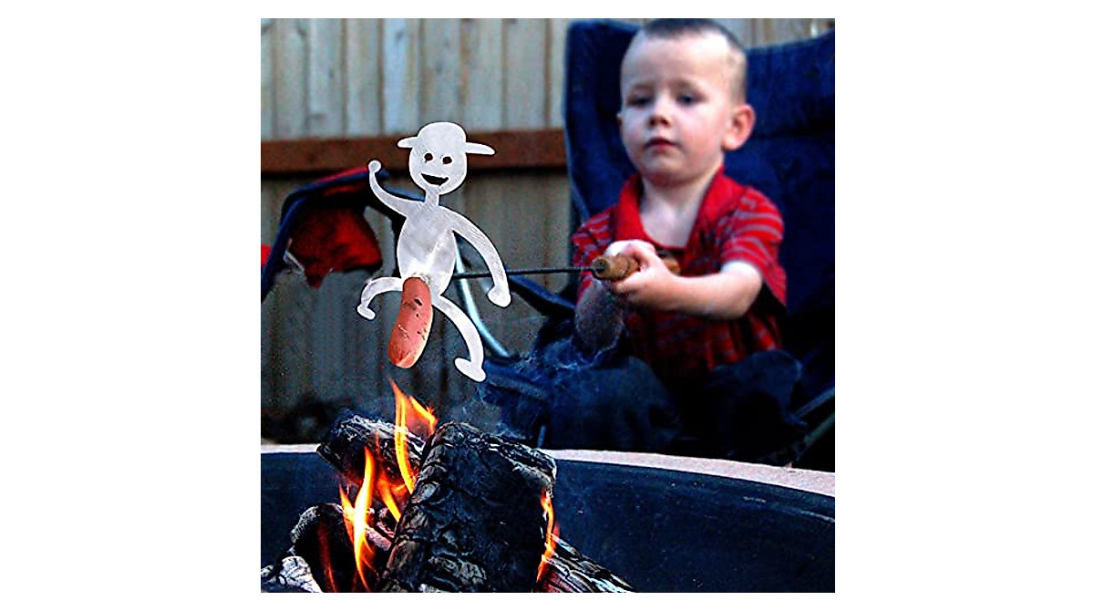 Monoc Steel Roasting Sticks for Campfire - Fun & Durable BBQ Skewers