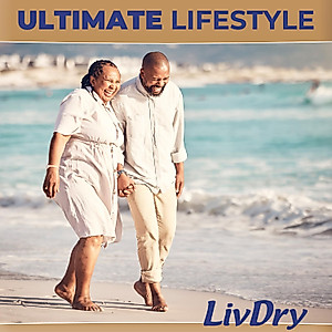 LivDry Large Ultimate Adult Incontinence Underwear, High Absorbency, Leak Cuff Protection, L, 60-Pack