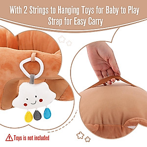 vocheer Baby Sofa Support Sitting Chair,Cute Cartoon Animal Baby Chair, Learning to Sit Cushion Seats,Brown Bear