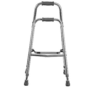 DMI Folding Hemi-Walker Provides Support, Aluminum, Silver, 30'- 35', FSA & HSA Eligible, Lightweight, Superior Support, Comfortable Hand Grips, Easy To Open And Close