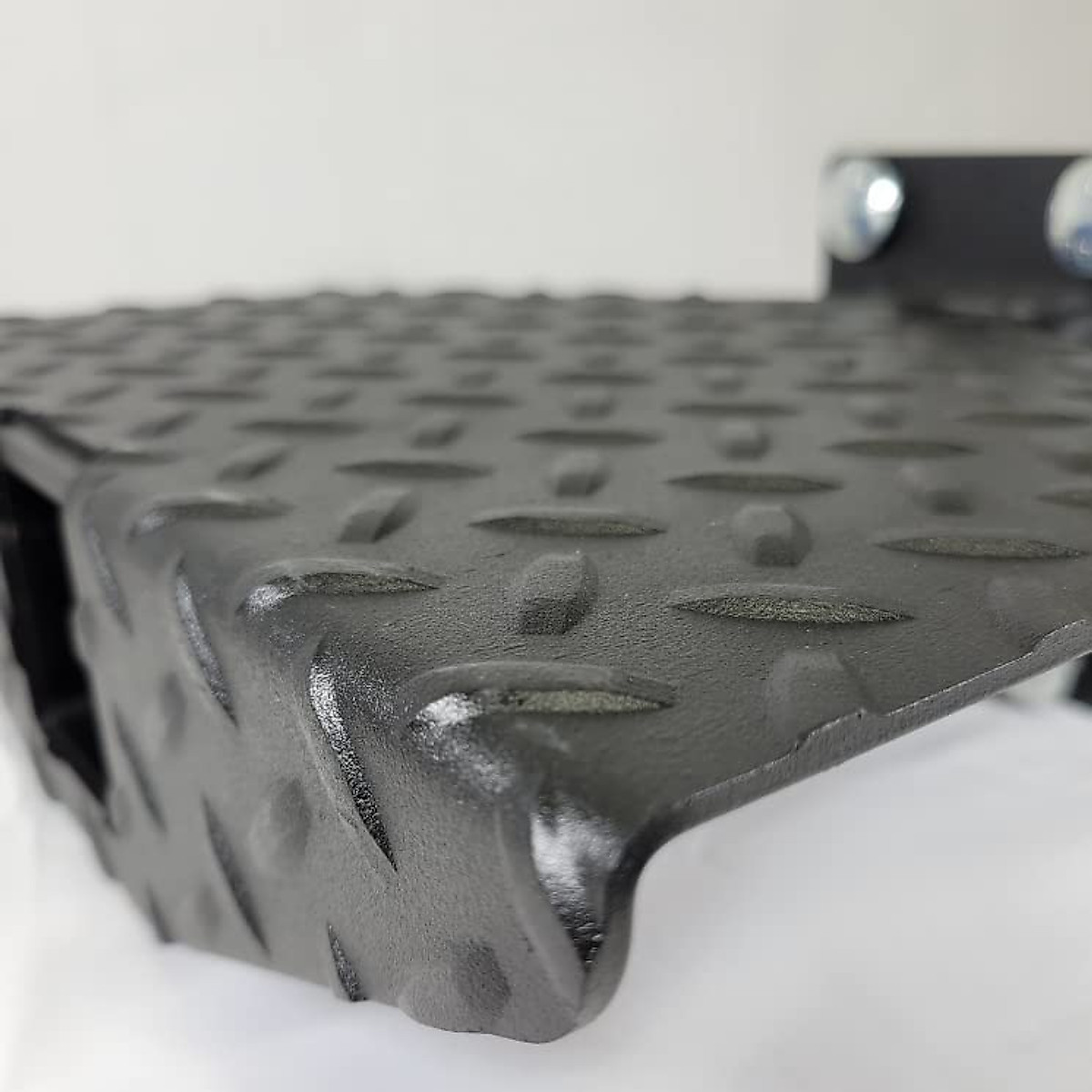 Premium U.S.A. Steel Boat Trailer Step - F&F Steel Design - Fits 2" x 4" Trailer Frames – Professional Powder Coated Boat Trailer Step – Textured Black – Boat Accessibility Step