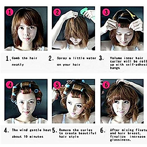 Self Grip Holding Rollers Hairdressing Curlers Hair Design Sticky Cling Style For DIY Or Salon By Kamay's (30mm/1.2" Medium Size 12PCS)