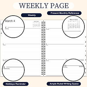 Planner 2023 - Weekly and Monthly Planner 2023, 9” × 11”, Planner 2023 from Jan 2023 to Dec 2023, Inner Pocket, Premium Paper, Twin-wire Binding, Make Your Life Productive