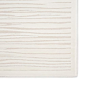Jaipur Living Soft 8x8 Square Area Rug, Abstract, White/Ivory