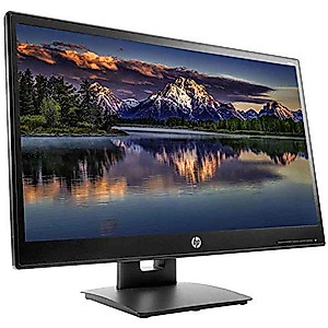 HP VH22 21.5" Full HD (1920 X 1080) LED Monitor, Adjustable Tilt, DVI, VGA, DisplayPort, AntiGlare, Lightweight - Black, (Renewed)