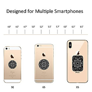 Mount Metal Plate 10 Pack for Magnetic Cell Phone Car Cradle-Less Mounts with 3M Adhesive,Stylish Universal Disc Replacement Sticker for Magnet iPhone Holder Mini Tablet GPS Stand 6 Round 4 Rectangle