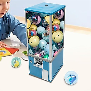 CNCEST 10.24 * 10.24 * 25.2in Vending Machine,Candy Vending Machine with Keys-Cash Box Capacity:700-800 Coins,for Retail Stores/Amusement Parks/Hypermarkets (Yellow)