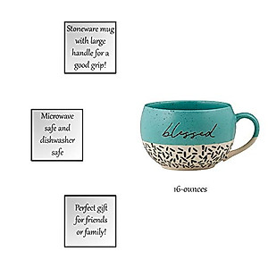 Creative Brands It Is Well Stoneware Mug, 16-Ounce, Blessed