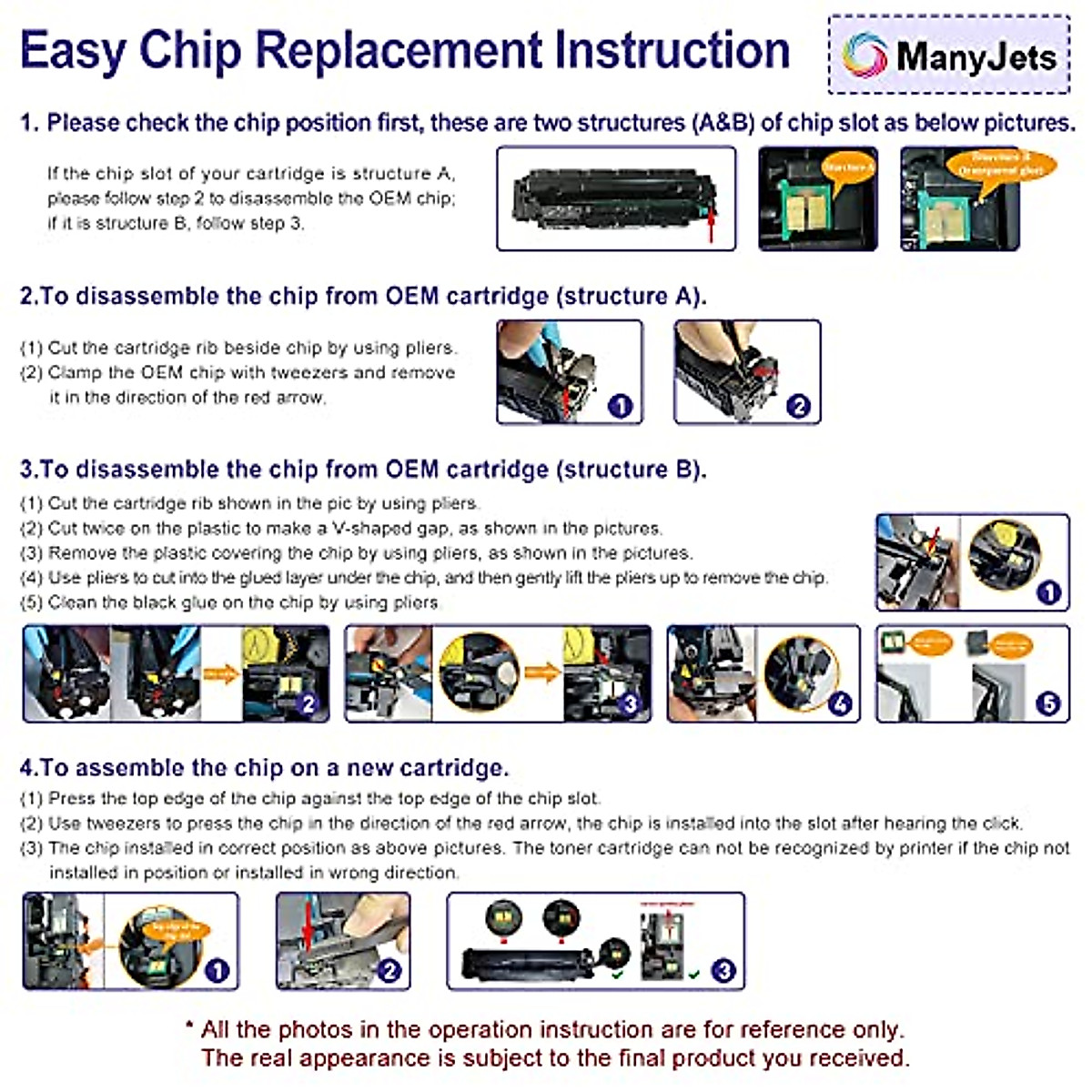 ManyJets 414X W2020X Compatible Toner Cartridge Replacement for HP 414A W2020A 414X W2020X Work with HP M479fdw M479fdn M454dw M454dn M479 M454 M479dw Printer (4-Pack,NO CHIP)