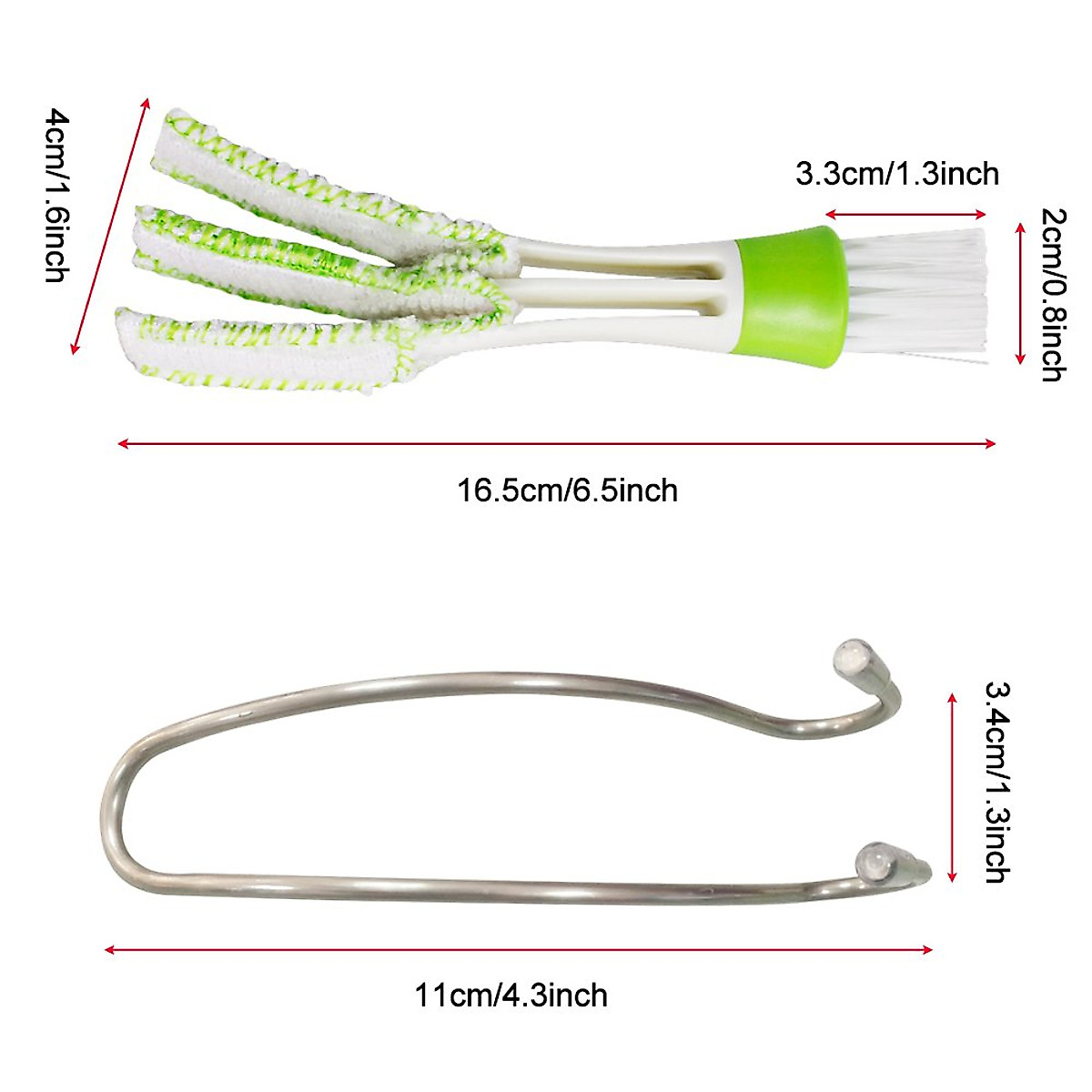 DaKuan 10 Packs Vehicle Headrest Hooks, Durable Seat Hanger for Hanging Handbag, Grocery Bag with Air Conditioner Brush