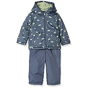 Simple Joys by Carter's Baby Water-Resistant Snowsuit Set-Hooded Winter Jacket, Dino, 3T