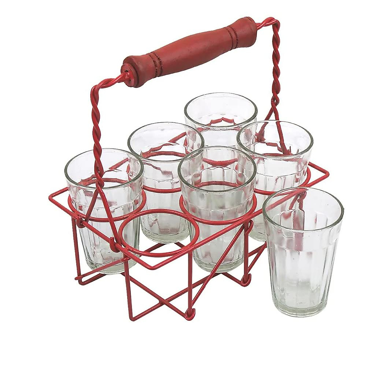 AnNafi® The Cutting Chai Glasses Tea Glasses Set Of 6 Small 100 ml Durable Tempered Clear Water Tumblers For Daily Use Drinking Glass For Soda Juice Milk Beverage Juice Cocktails Iced Glasses