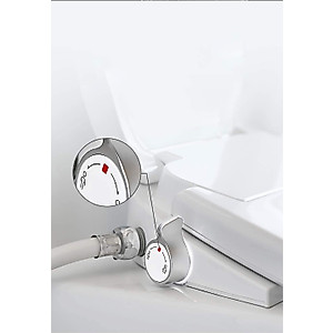 Smart Toilet Seat - Electronic Bidet Seat - Hot Water Bidet Toilet - Night Light - Tankless - Air Dryer