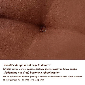 Thick Recliner Cushion,Folding Long Chair Sofa Cushion,Elderly Leisure Chair Cotton Pads,Rocking Chair Lazy Chair Seat Cushion(No Chair) Brown 55x163cm(22x64inch)