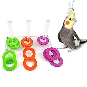 Hypeety Parrot Parakeet Cockatiels Conure Macaw African Greys Cockatoo Amazon Eclectus Budgies Cage for Bird Intelligence Development Training Toys