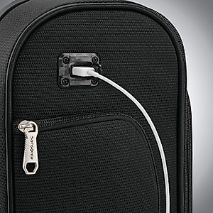 Samsonite Solyte DLX Softside Luggage, Midnight Black, Underseater