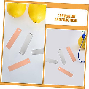 HEMOTON 8 Pairs Zinc Anode Copper Plate Zinc Copper Fruit Battery Experiment Supplies Anode for Zinc Electroplating