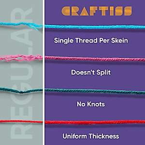 Сrochet Kit 16x20g Acrylic Yarn Skeins with 2 Hooks, 2 Weaving Needles and 4 Stitch Makers - 700 Yards of Soft Yarn for Crocheting and Knitting Craft Project, Assorted Starter Yarn Bulk Pack