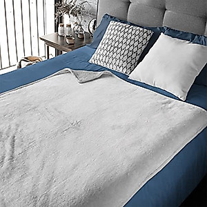 Pindola Grey Fleece Throw Blankets for Couch，Lightly Plush Cozy Textured Flannel Blanket for Sofa, Sofa, Bed, Light Gray，Valentine's Day Easter Gifts 40"x30" for Pets