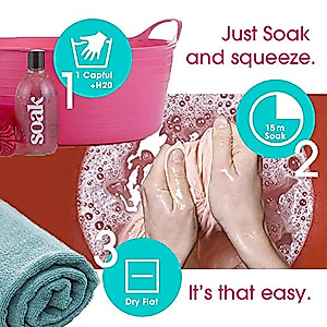 Soak Laundry Soap – No Rinse, Plant Derived Hand Wash Detergent - 375 ml / 12 fl. oz, 75+ Washes (Fig)