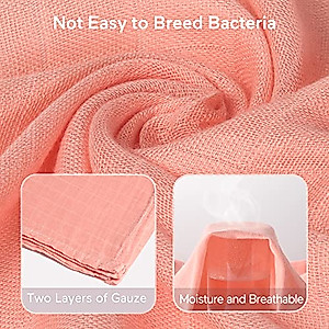 Momcozy Muslin Swaddle Blankets, Soft Silky Baby Blankets 47 x 47 inches, Breathable Bamboo Swaddle Blankets, Newborn Receiving Blanket for Boys and Girls, 4 Pack