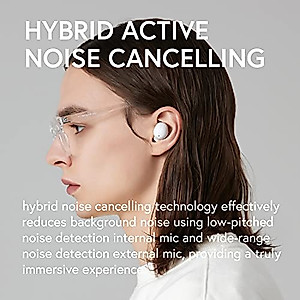 Phiaton Bonobuds True Wireless Hybrid Active Noise Cancelling Earbuds BONB-TN0610BL