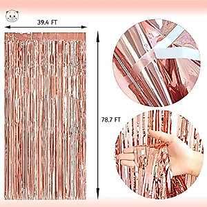 KARAQY Rose Gold Bachelorette Decoration - Bridal Shower Balloon Decor, Bride to Be Party Backdrop