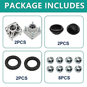 Drive-up Golf Cart Front Wheel Hub for Yamaha G2/G8/G9/G14/G16/G19/G22/G29 Drive Models, OEM JG5-WF511-10-00 JG5-WF511-00