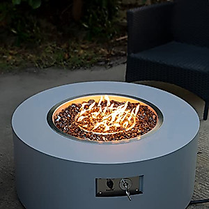 Stanbroil 24 Inch Round Fire Pit Burner Ring for Natural Gas & Propane Fire Pit Fireplace - 304 Stainless Steel Fire Pit Burner for Indoor & Outdoor, BTU 296,000 Max