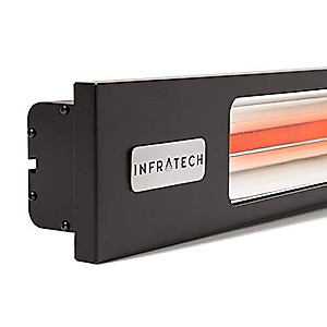 Infratech SL-4024 Slimline 63.5" Single Element Fixture 4000 Watt, 240 Volt, Black Finish