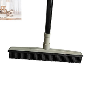 Indigo Petco Hair Remover Broom, Fur Remover Broom with Squeegee, Indigo Petco Broom, Rubber Broom Pet Hair Remover, Rubber Broom for Pet Hair (Grey)