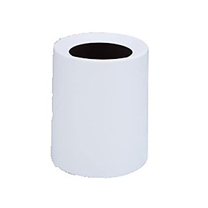 UNNIQ Trash can, Plastic You Haven't Seen Round Trash Can, Trash Can Recycling Bin, Bathroom, Kitchen, Bedroom, Home Office, Outdoor Trash Can Recycling (Color : White, Size : Small)
