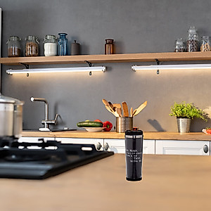 Needzo Travel Coffee Tumbler Double Wall Insulation and Lockable Lid, Punch The Devil in The Face, Funny Drinking Cups Catholic Gift Idea, 7.75 Inches