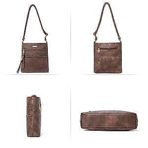 CLUCI Medium Zipper Pocket Adjustable Strap bundle with Small Crossbody Purses for Women