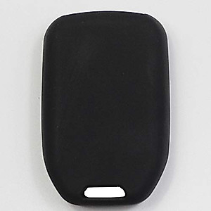 Btopars 2pcs 3 Buttons Rubber Remote Smart Key Fob Case Cover Skin Protector Holder Jacket Compatible with GMC Acadia 2017 2018 2019 2020 2021 Black Gray
