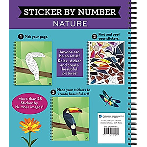 Brain Games - Sticker by Number: Nature (28 Images to Sticker)