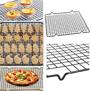 Stainless Steel Cooling Rack for Cooking Roasting Baking Drying, Wire Rack for Cookies Oven Rack, Oven Safe Heavy Duty Grill Rack
