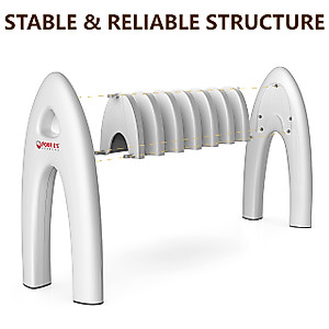 4E's USA Lab Pipette Rack - Compact 6 Slots Pipettor Stand, Science Lab Pipette Racks, Micropipette Rack, Pipette Holder