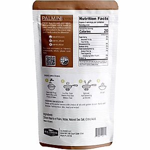 Palmini Rice | Low-Carb, Low-Calorie Hearts of Palm Rice | Keto, Gluten Free, Vegan, and Non-GMO | As seen on Shark Tank | (12 Ounce Pouch - Pack of 1)