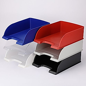 Leitz A4 Letter Tray, Jumbo, Clear, Plus Range, 52330003