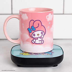 Uncanny Brands My Melody Coffee Mug with Electric Mug Warmer – Keeps Your Favorite Beverage Warm - Auto Shut On/Off