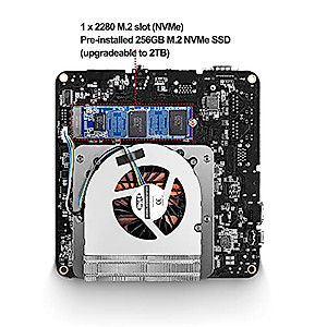 MINIX NGC-5 Pro, Intel i5-10210U 8GB/256GB NVMe SSD Windows 11 Pro Mini PC, Triple 4K @ 60Hz Display/HDMI 2.0/ USB-C/DP/Wi-Fi6/ 2xGigabit Ethernet/4USB 3.1. Support 4G LTE, SSD (SATA), Auto Power On