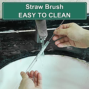 6pcs Reusable Replacement Straws, Replacement Straw with 2pcs Bumper Boots a Cleaning Brush and 3pcs Dust Plugs Replacement Straws Compatible with Stanley 40oz Cup