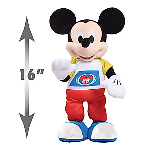 Disney Junior Mickey Mouse Funhouse Stretch Break Mickey Mouse 17 Inch Dancing and Singing Feature Plush, Kids Toys for Ages 3 Up by Just Play