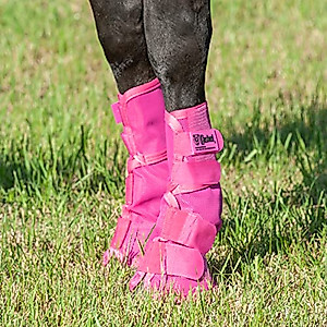 Cashel Crusader Leg Guard Fly Boots, Pink, Horse