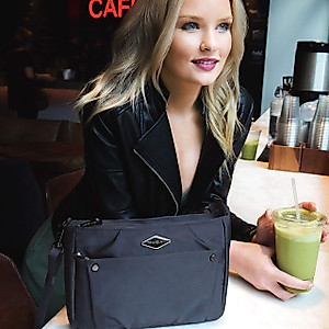 Travelon Anti-Theft Parkview Small Crossbody, Pearl Gray, One Size