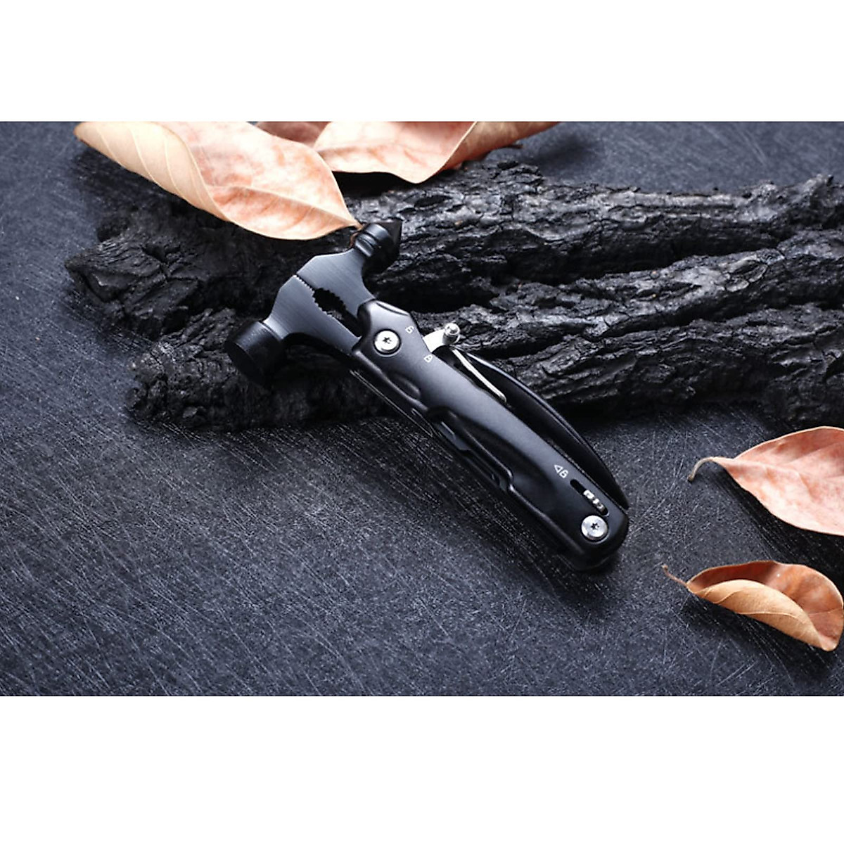 Survival Hammer Multitool, 12 in 1 Emergency Escape Car Safety Hammer,Cool Gadgets for Outdoor Fishing Hiking Anniversary Birthday Christmas Stocking Stuffers Gifts for Men Dad Boyfriend