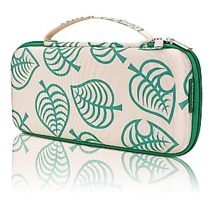 Carrying Case for Nintendo Switch,Travel Carry Cover Hard Shell Storage for Leaf Crossing NS Console and Accessories,Slim Protective Portable Travel Pouch Bag with 10 Game Card Slots for Girls Boys