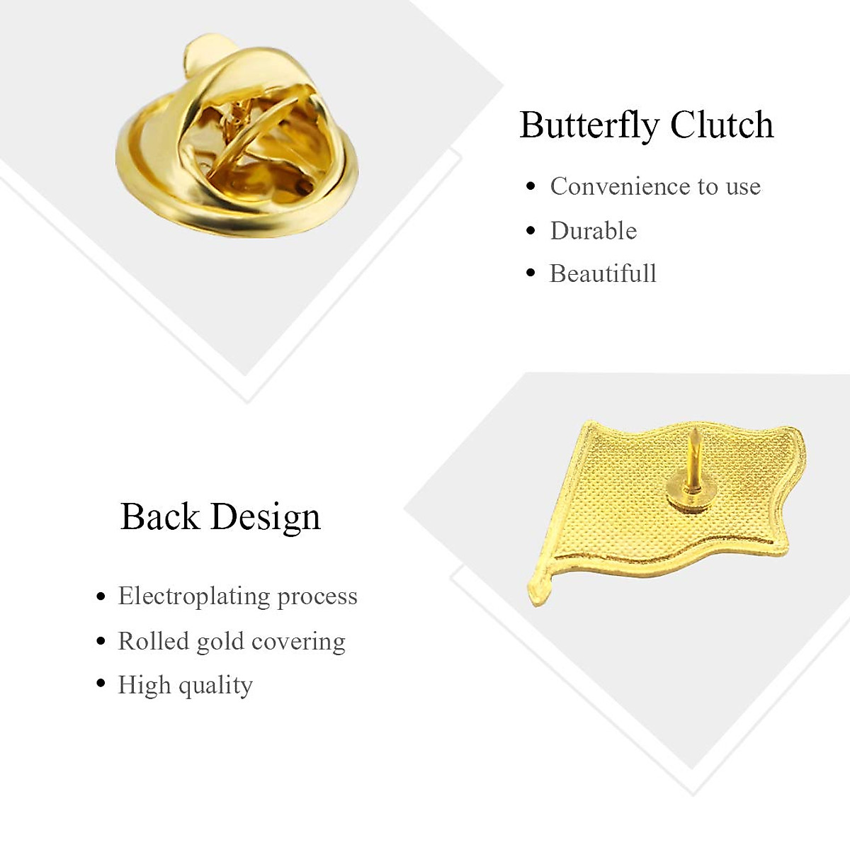 50 PCS American Flag Lapel Pins -50 USA Waving Flag Pins United States US Badge Pins brooch for patriotic display -50 pack