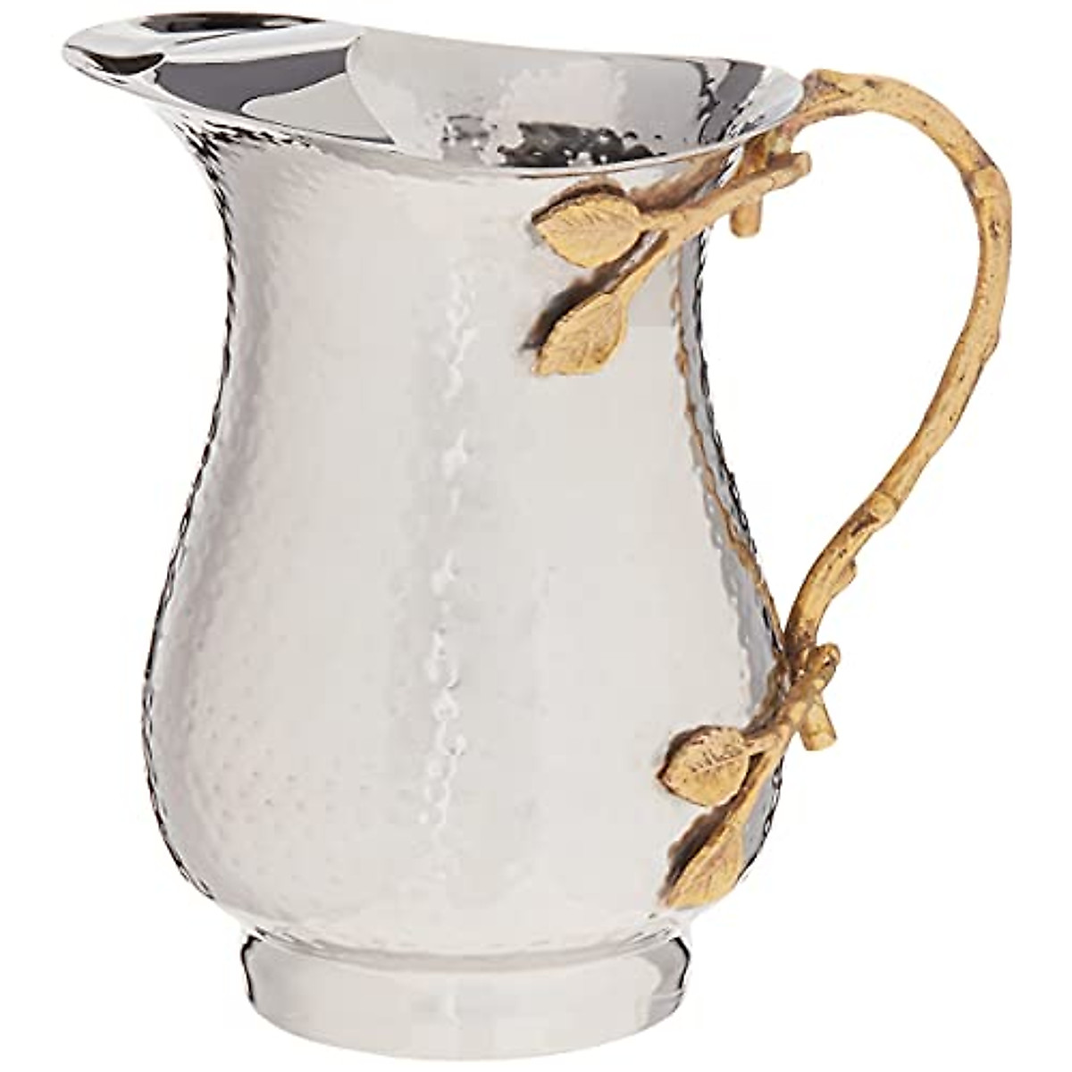 Elegance Golden Vine Pitcher, 1.5 quart, Silver/Gold